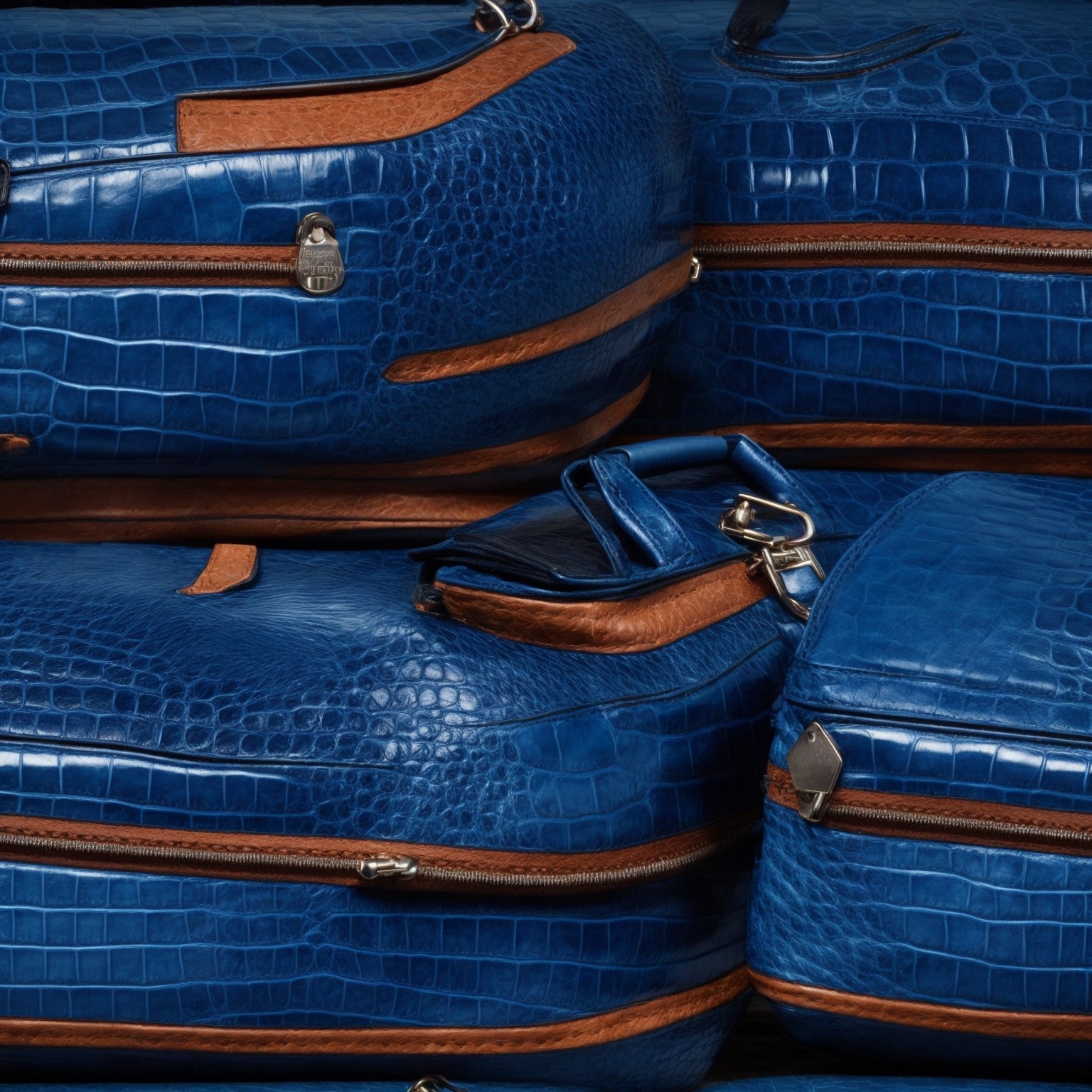 Crocodile Duffle Bag Blue: Timeless Elegance for Modern Travelers ...