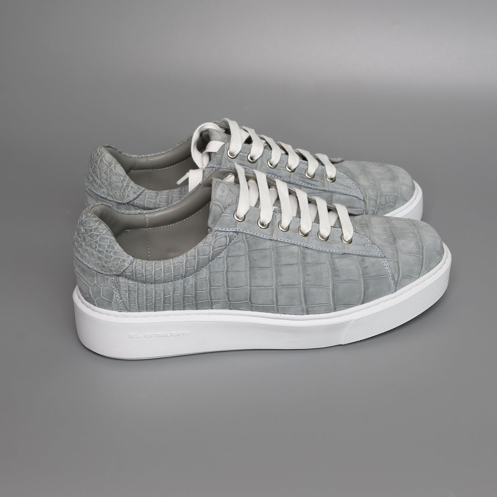 Luxury Nubuck Alligator Leather Sneakers for Men – Crocodile Viet