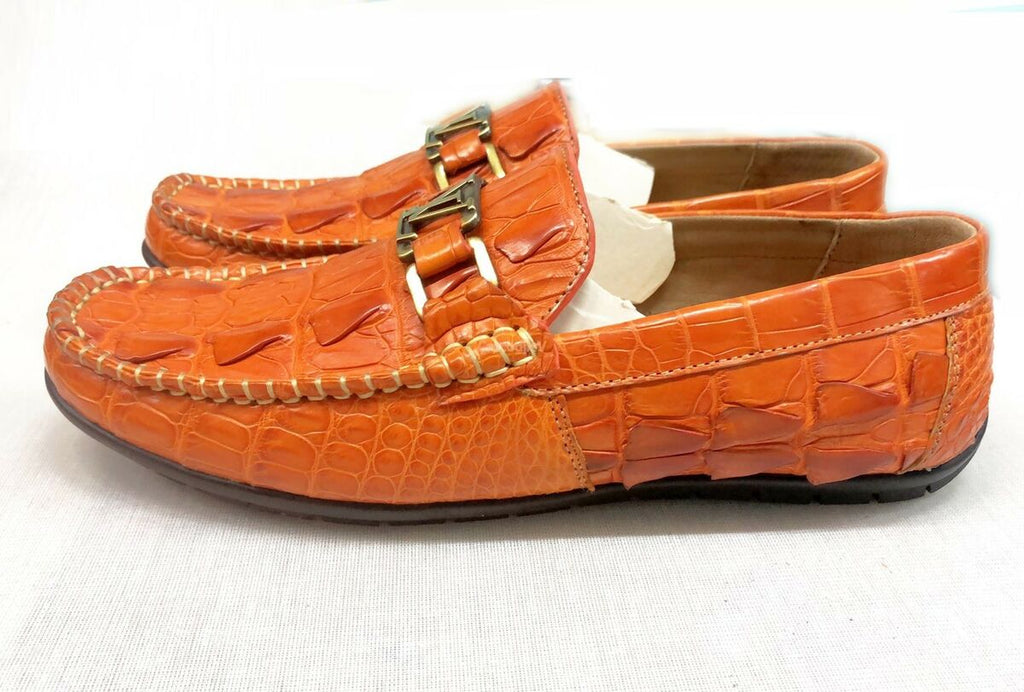Men's Shoes Genuine Crocodile Alligator Skin Leather Handmade ...